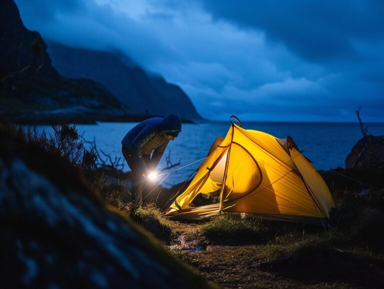 How To Set Up A Campsite In The Dark ,For Night Arrivals - The Expert ...